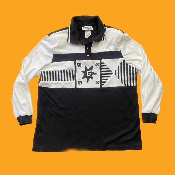 Teddi | Tops | Vintage Funky Collard Shirt | Poshmark